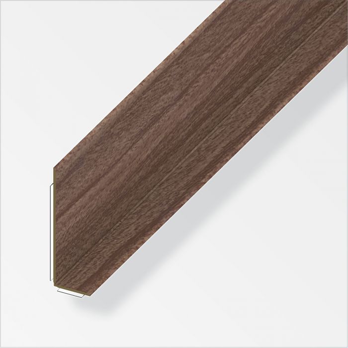 Alfer Weichsockelleiste PVC Nussbaum 5000 mm 50x15 mm | Puag