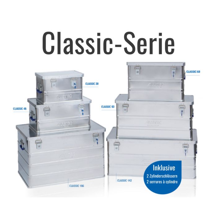 Alutec Aluminiumbox Classic 30 43x33.5x27 cm Silber | Puag