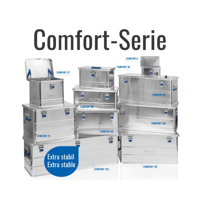 Alutec Aluminiumbox Comfort 6 28x21.5x15 cm Silber | Puag